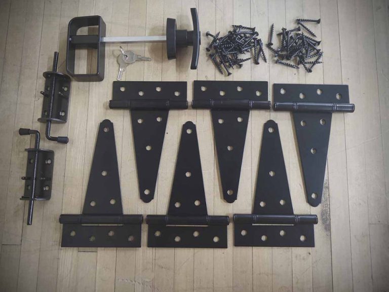 Double Door Kit w/ 6" Hinges - Outdoor Hardware Supply