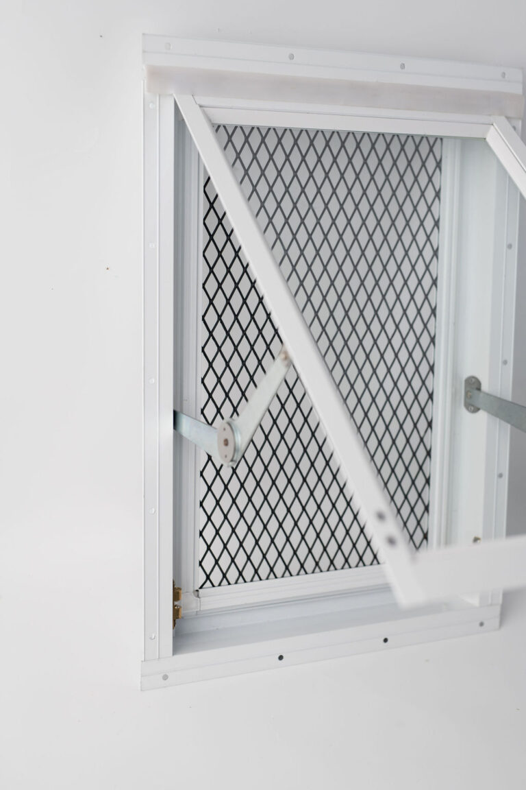 Durable 14x21 Chicken Coop Window with Tilt-Out Glass and Metal Wire ...